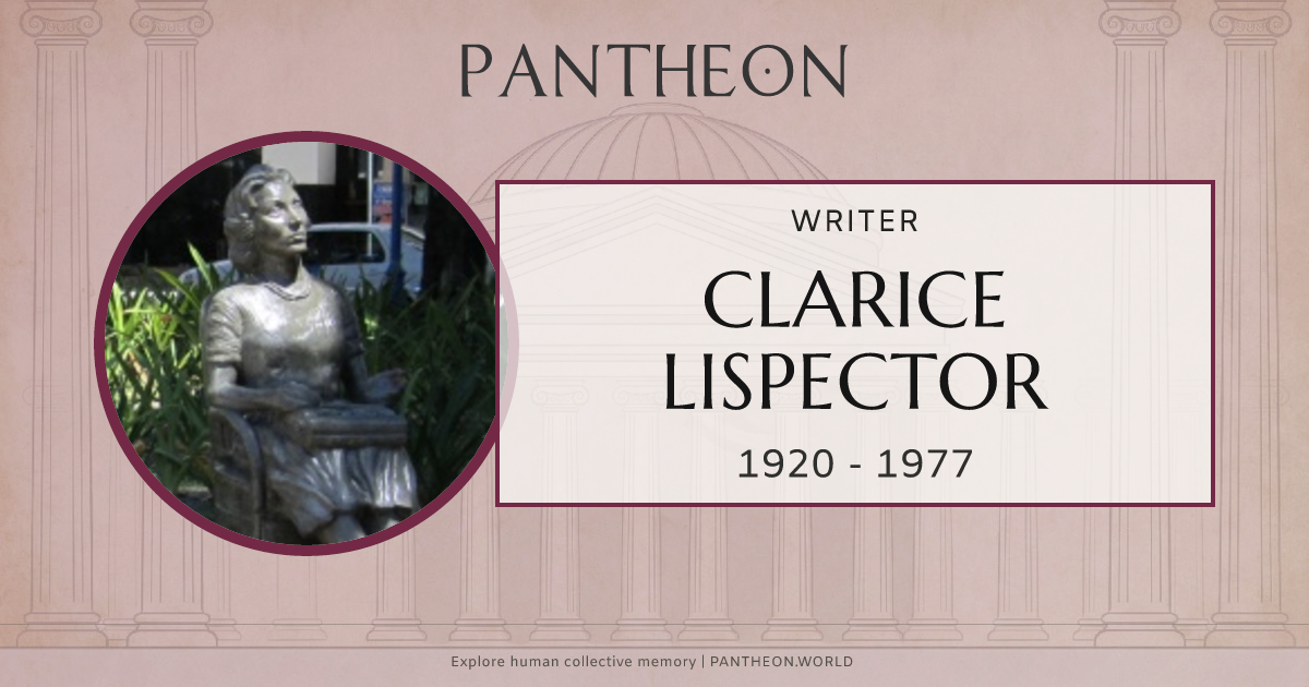 Clarice Lispector Biography | Pantheon