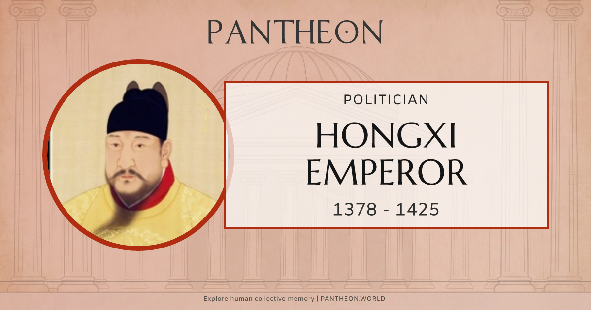 Hongxi Emperor Biography | Pantheon