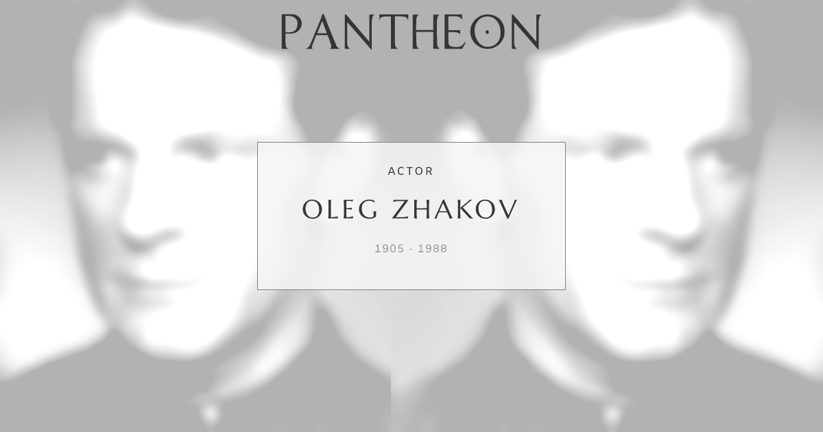 Oleg Zhakov Biography | Pantheon