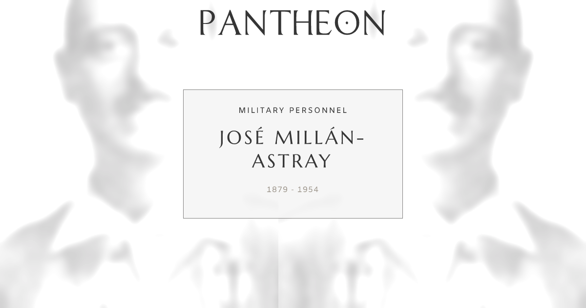 José Millán-Astray Biography | Pantheon