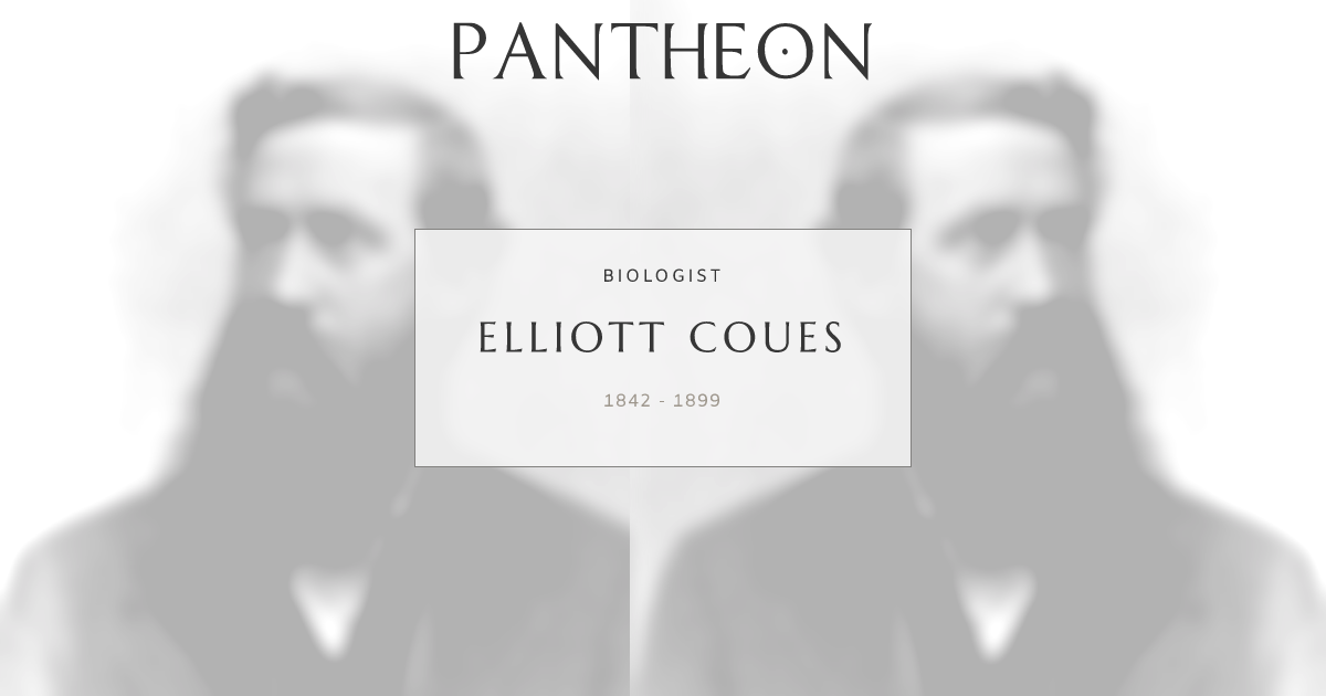 Elliott Coues Biography | Pantheon