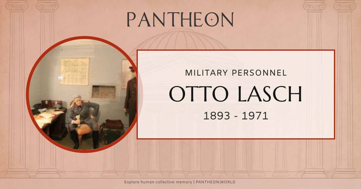 Otto Lasch Biography | Pantheon