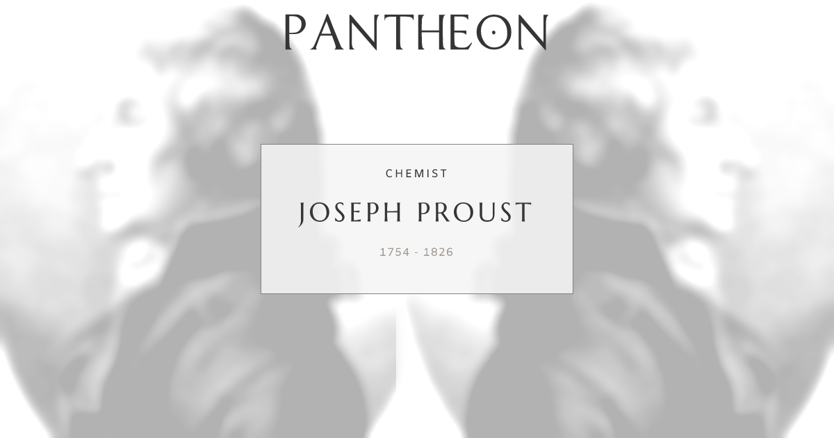Joseph Proust Biography | Pantheon