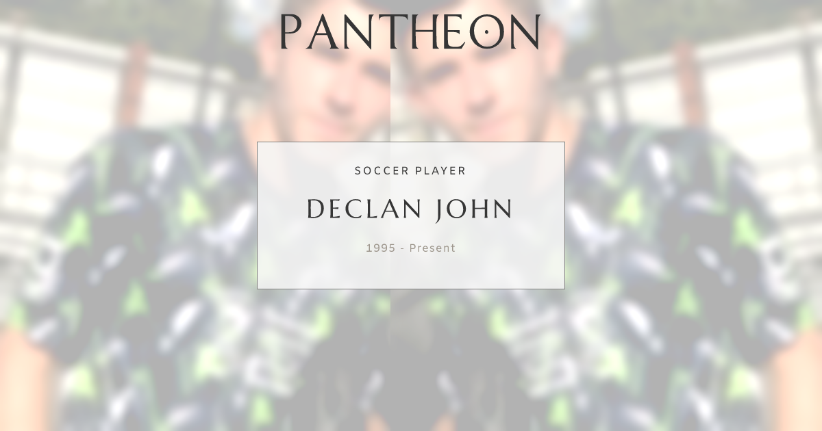 Declan John Biography | Pantheon