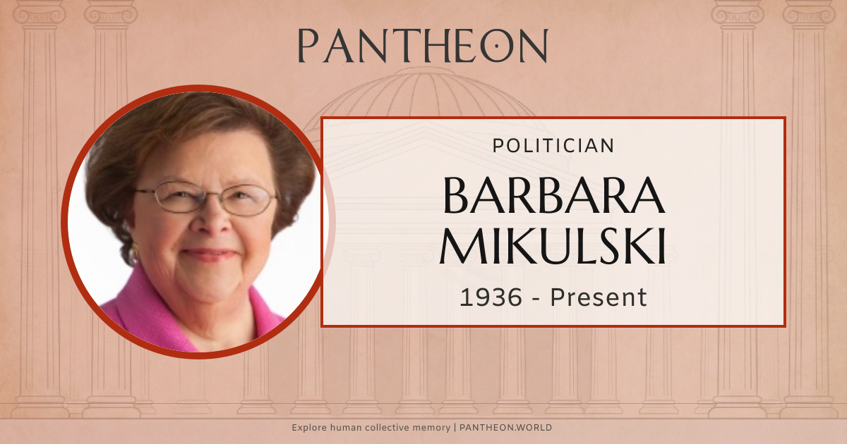 Barbara Mikulski Biography | Pantheon