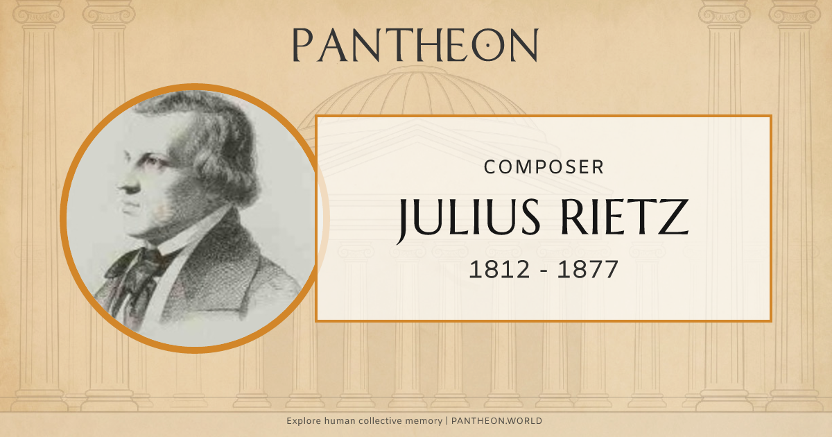 Julius Rietz Biography | Pantheon
