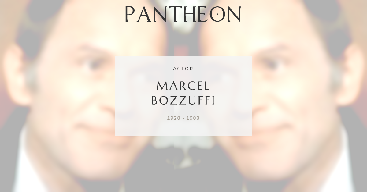 Marcel Bozzuffi Biography | Pantheon