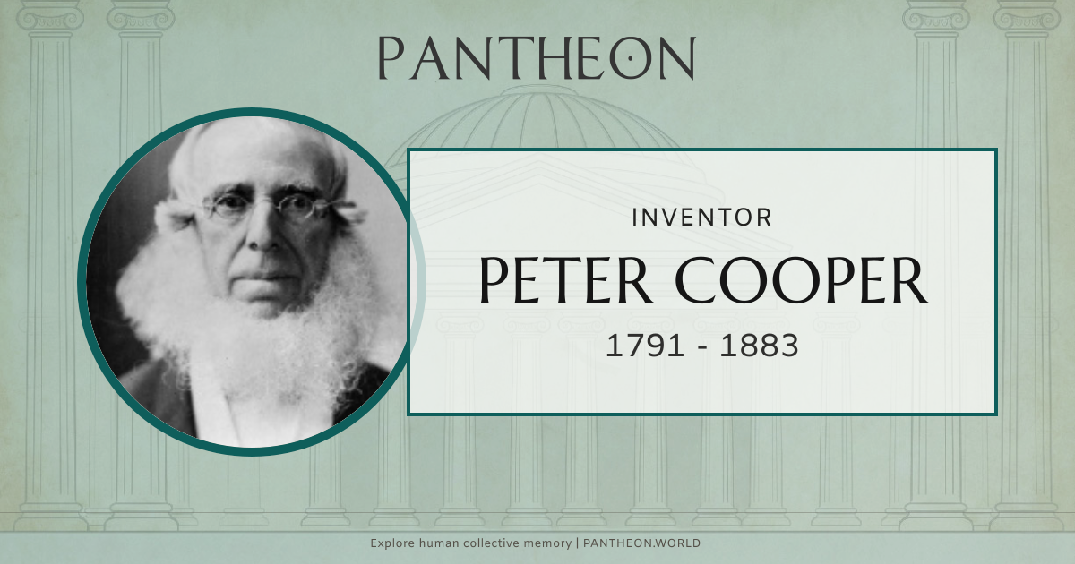 Peter Cooper Biography | Pantheon