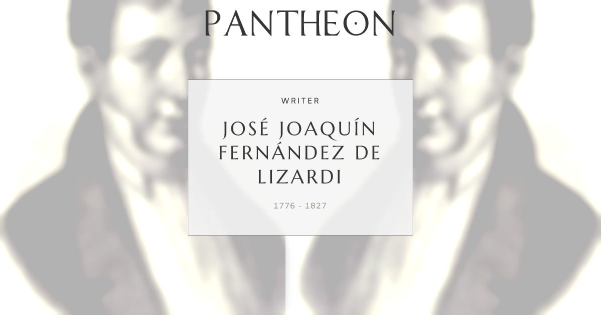 José Joaquín Fernández de Lizardi Biography | Pantheon