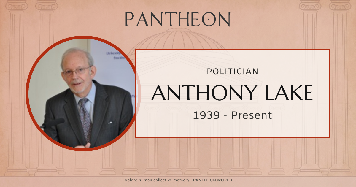 Anthony Lake Biography | Pantheon