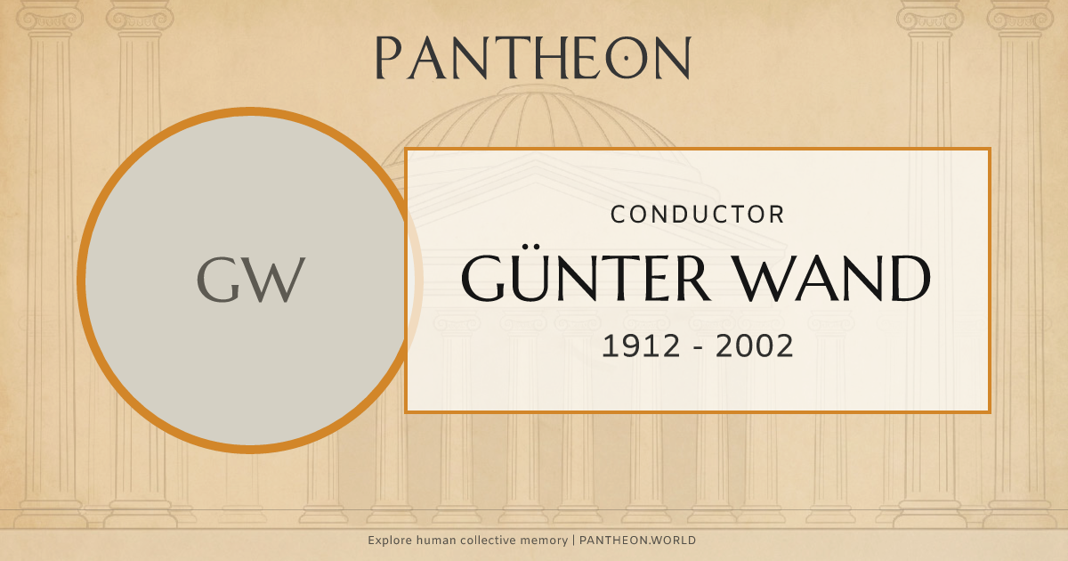 Günter Wand Biography | Pantheon