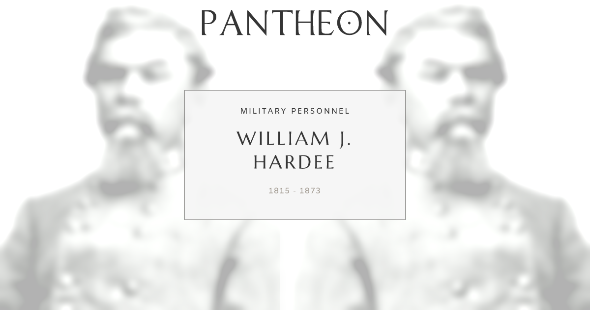 William J. Hardee Biography | Pantheon