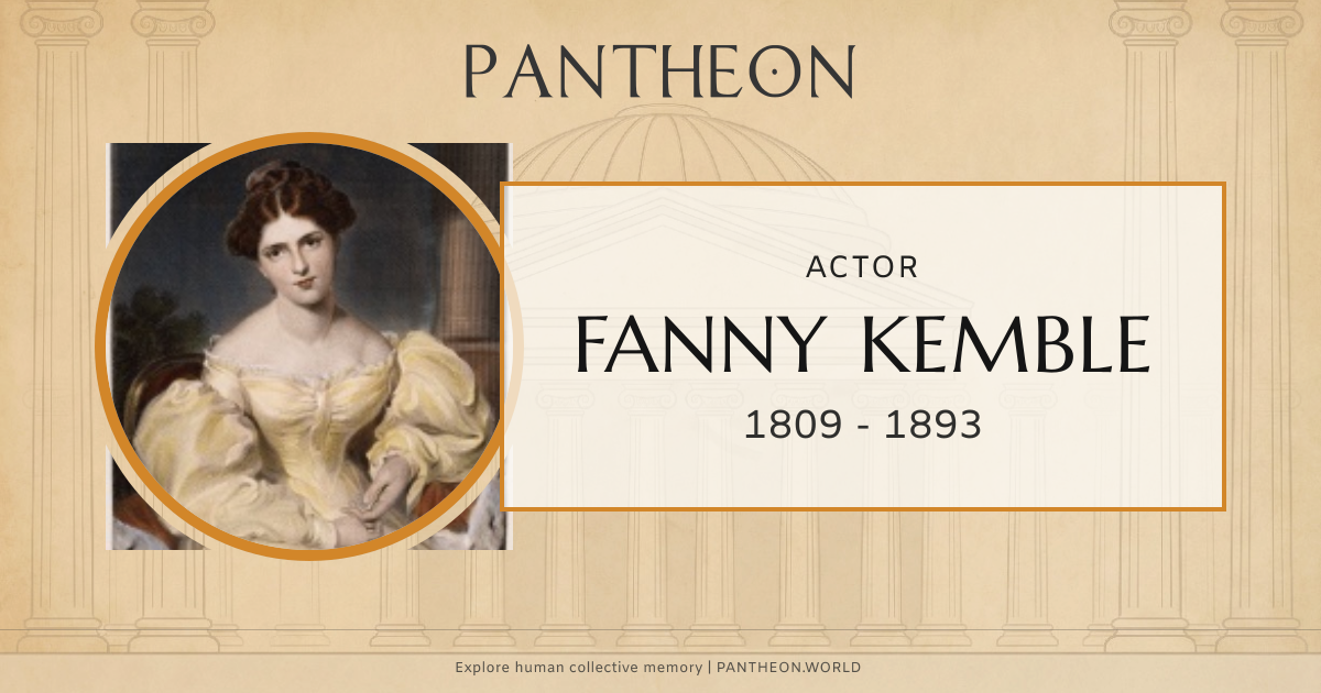 Fanny Kemble Biography | Pantheon