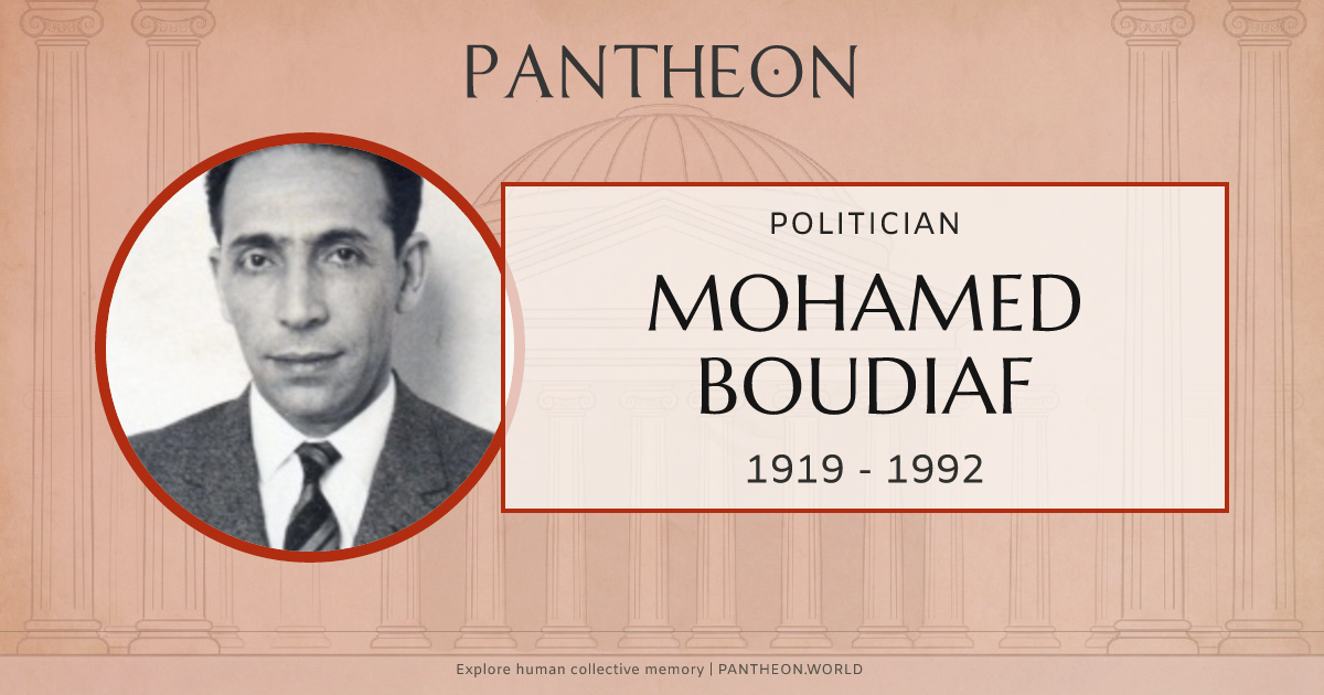 Mohamed Boudiaf Biography | Pantheon