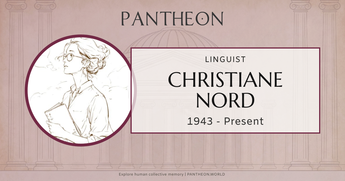 Christiane Nord Biography | Pantheon