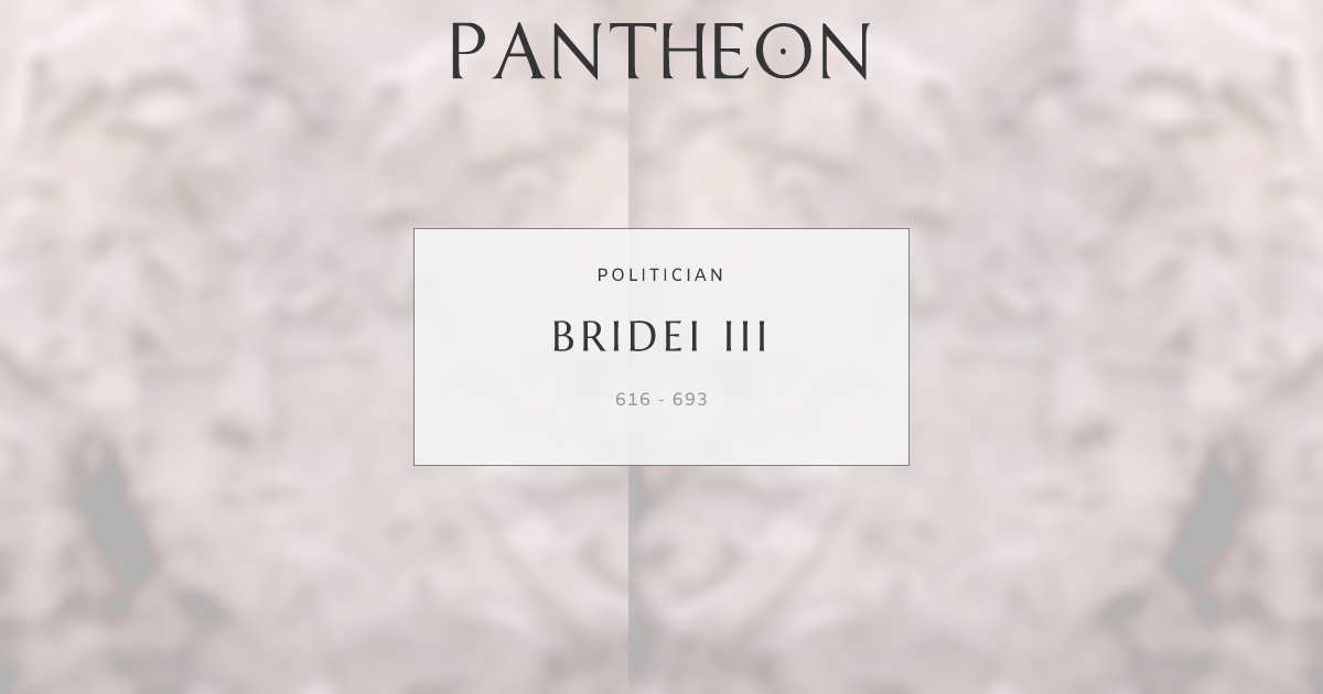 Bridei III Biography | Pantheon