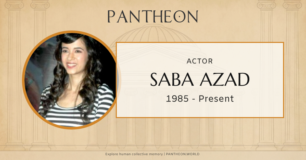 Saba Azad Biography | Pantheon