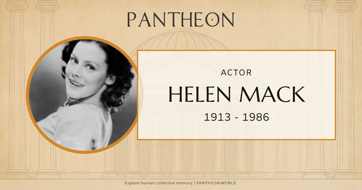 Helen Mack Biography | Pantheon