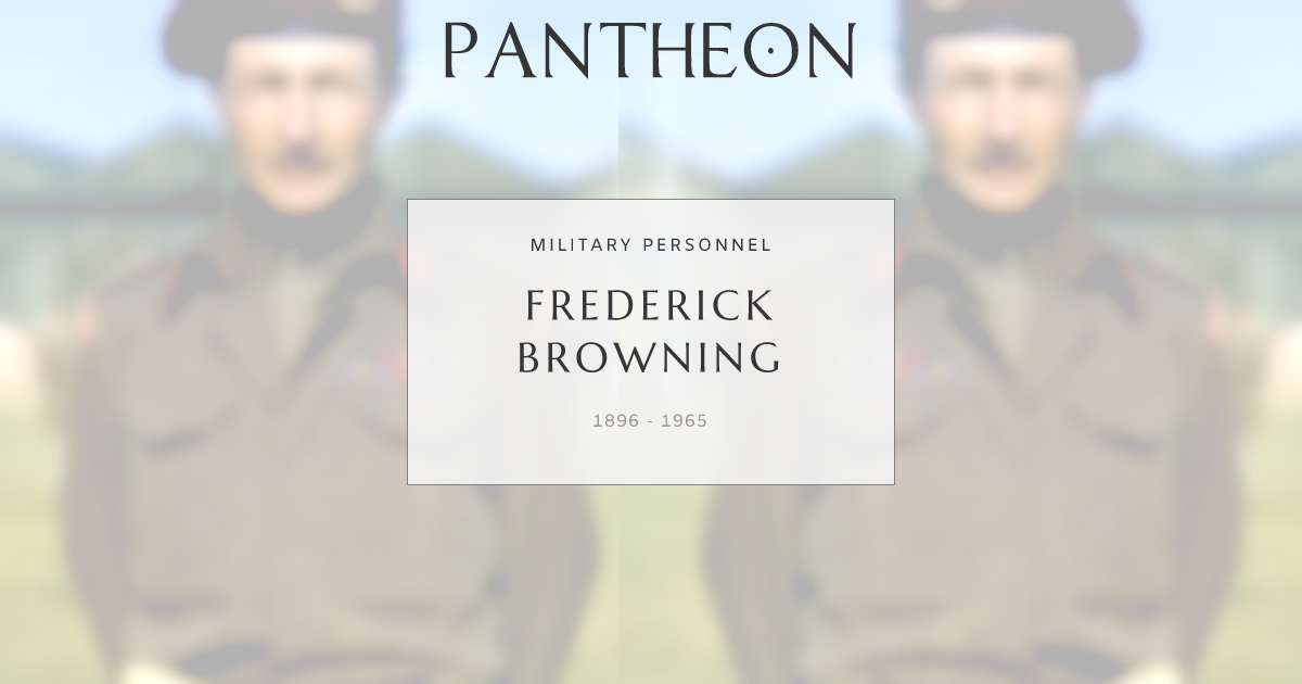 Frederick Browning Biography | Pantheon