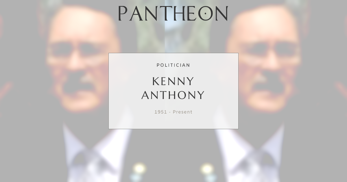 Kenny Anthony Biography | Pantheon