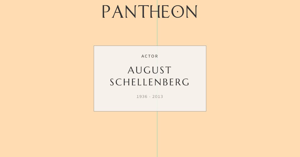 August Schellenberg Biography | Pantheon