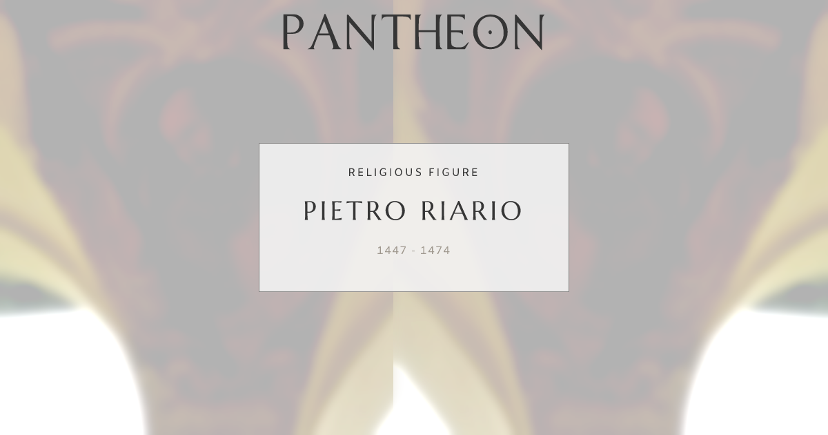 Pietro Riario Biography | Pantheon