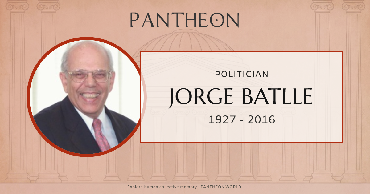 Jorge Batlle Biography | Pantheon