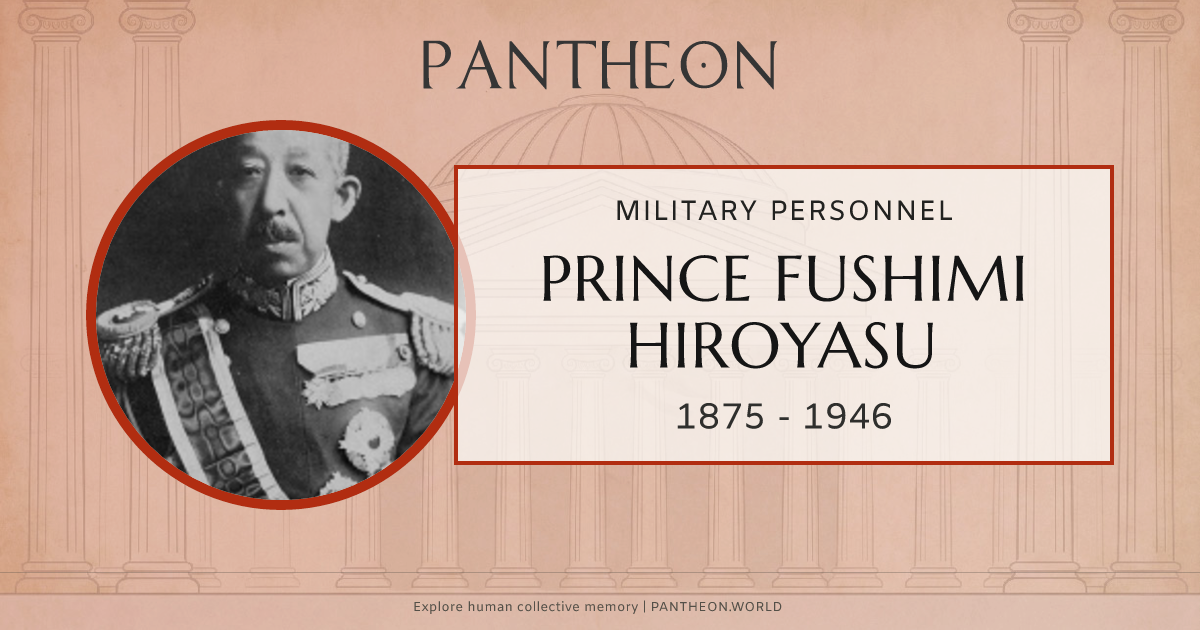 Prince Fushimi Hiroyasu Biography | Pantheon