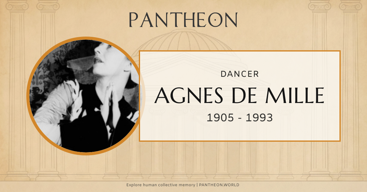 Agnes de Mille Biography | Pantheon