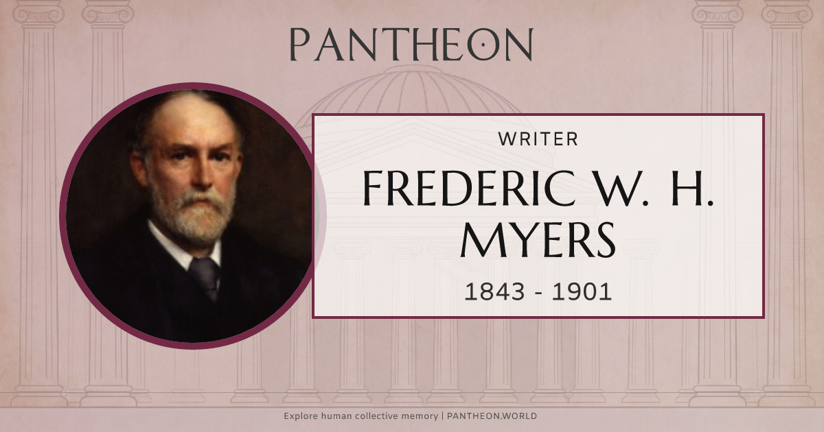 Frederic W. H. Myers Biography | Pantheon