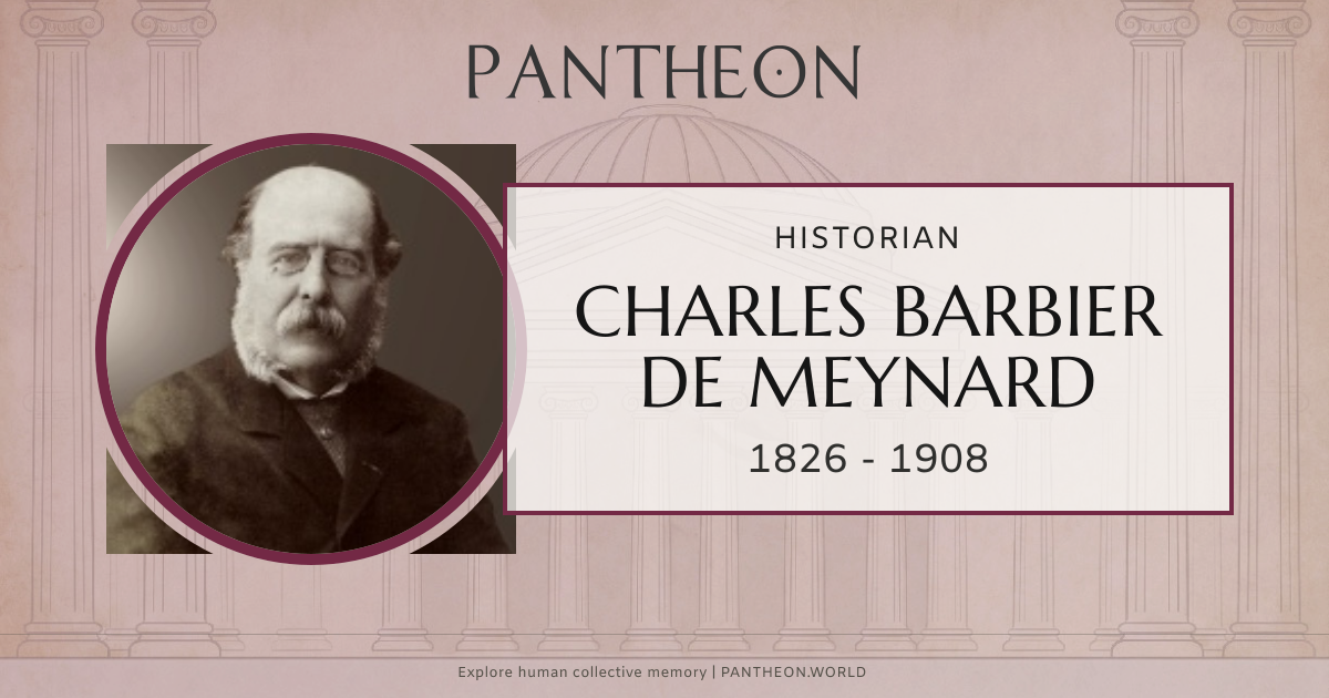 Charles Barbier de Meynard Biography | Pantheon