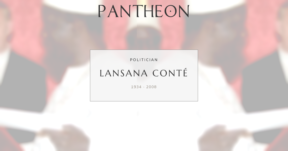 Lansana Conté Biography | Pantheon