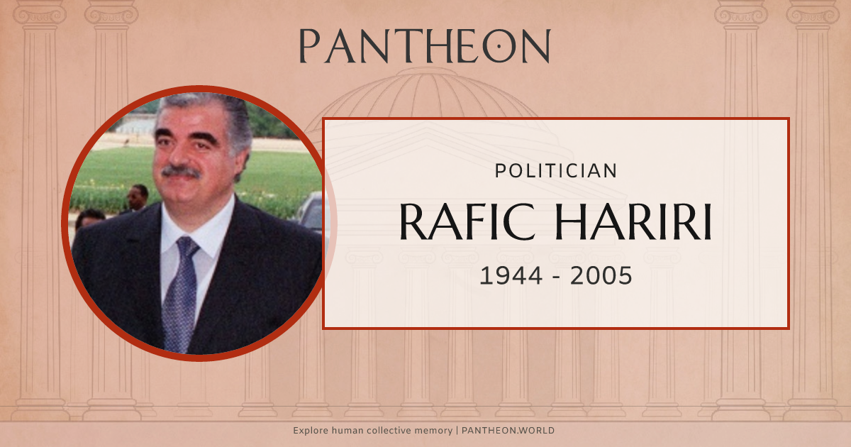 Rafic Hariri Biography | Pantheon