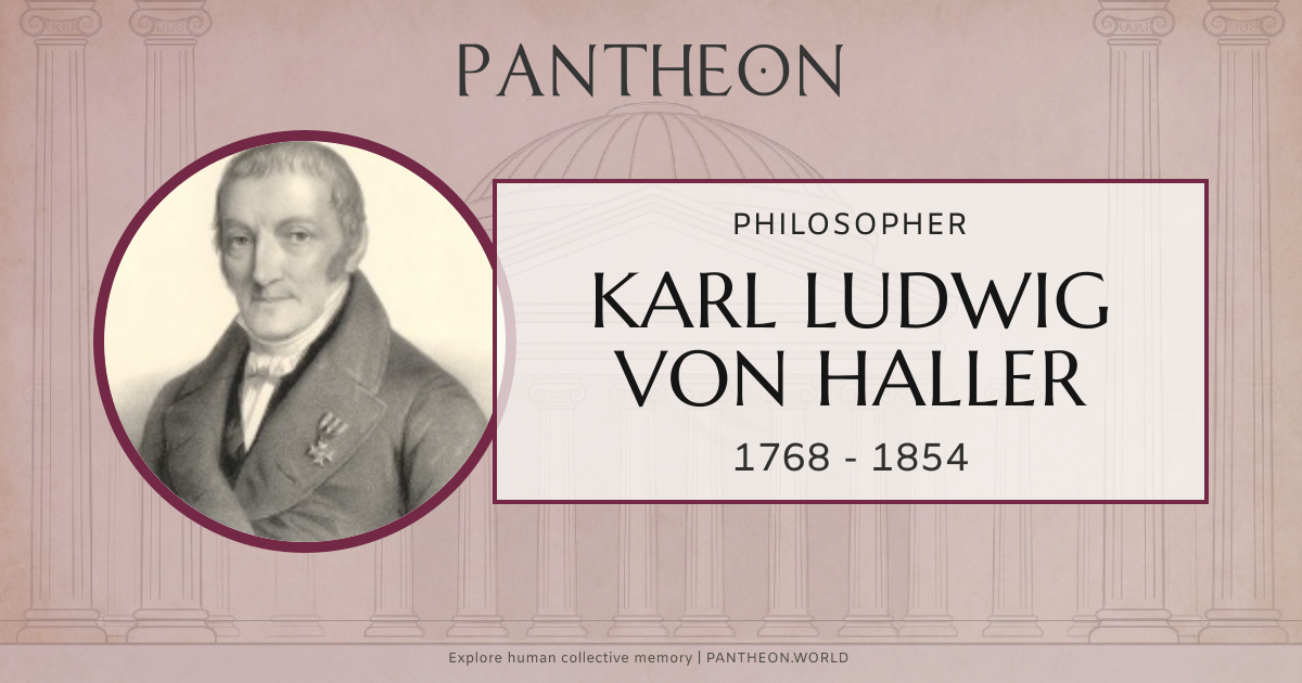 Karl Ludwig von Haller Biography | Pantheon