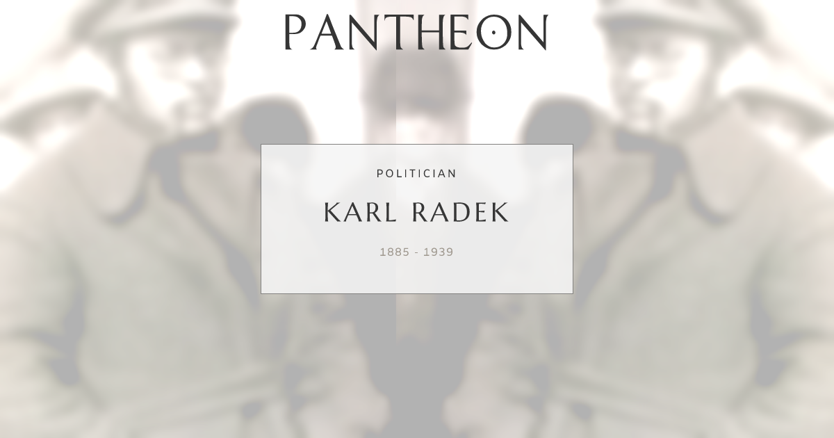 Karl Radek Biography | Pantheon
