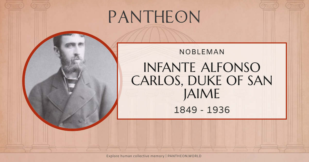 Infante Alfonso Carlos, Duke of San Jaime Biography | Pantheon