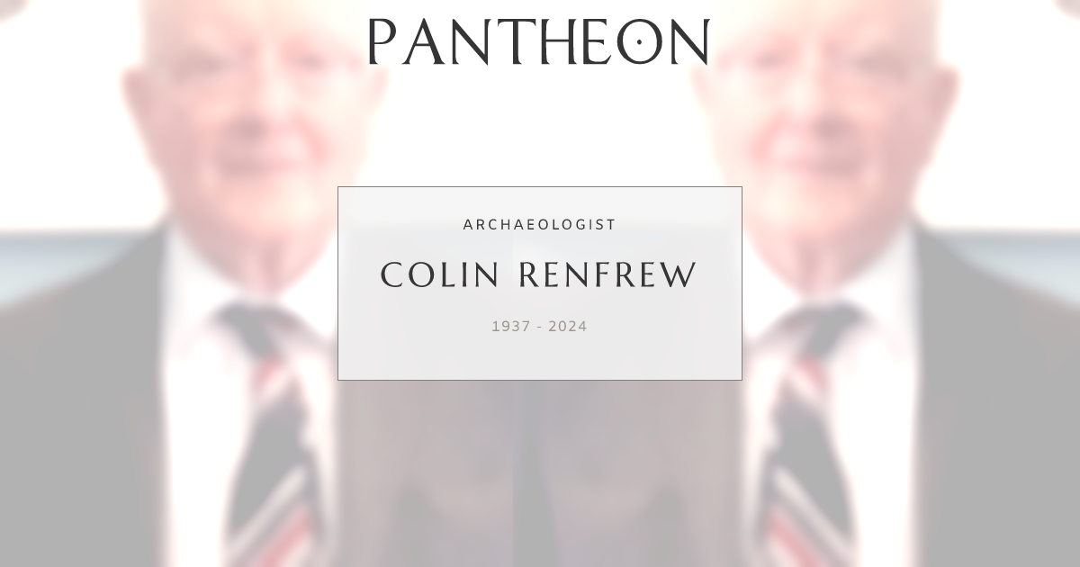 Colin Renfrew Biography | Pantheon