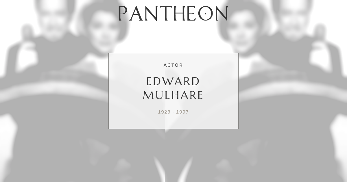 Edward Mulhare Biography | Pantheon