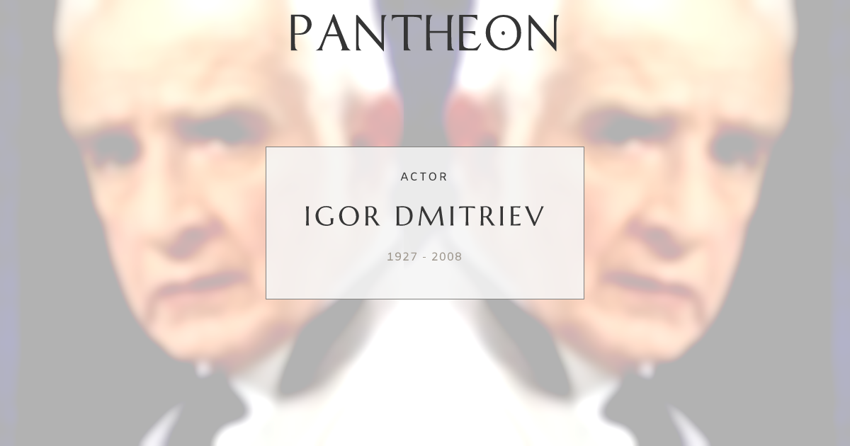 Igor Dmitriev Biography | Pantheon