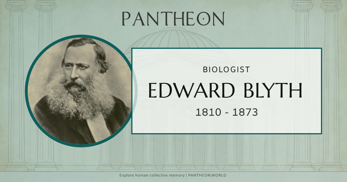 Edward Blyth Biography | Pantheon