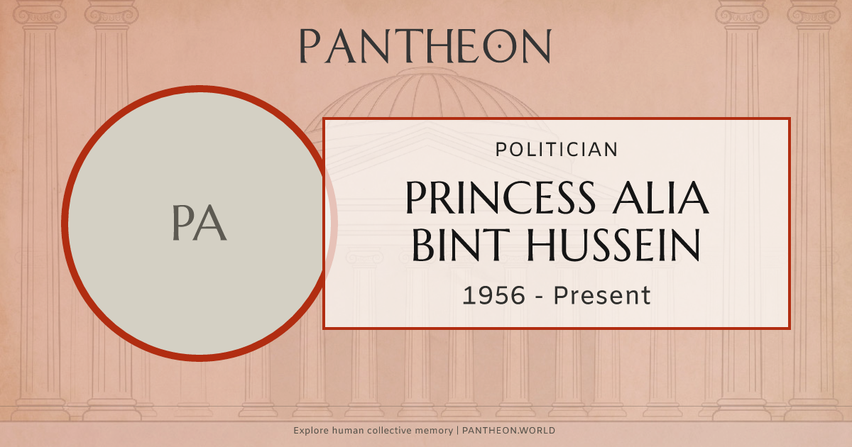 Princess Alia bint Hussein Biography | Pantheon