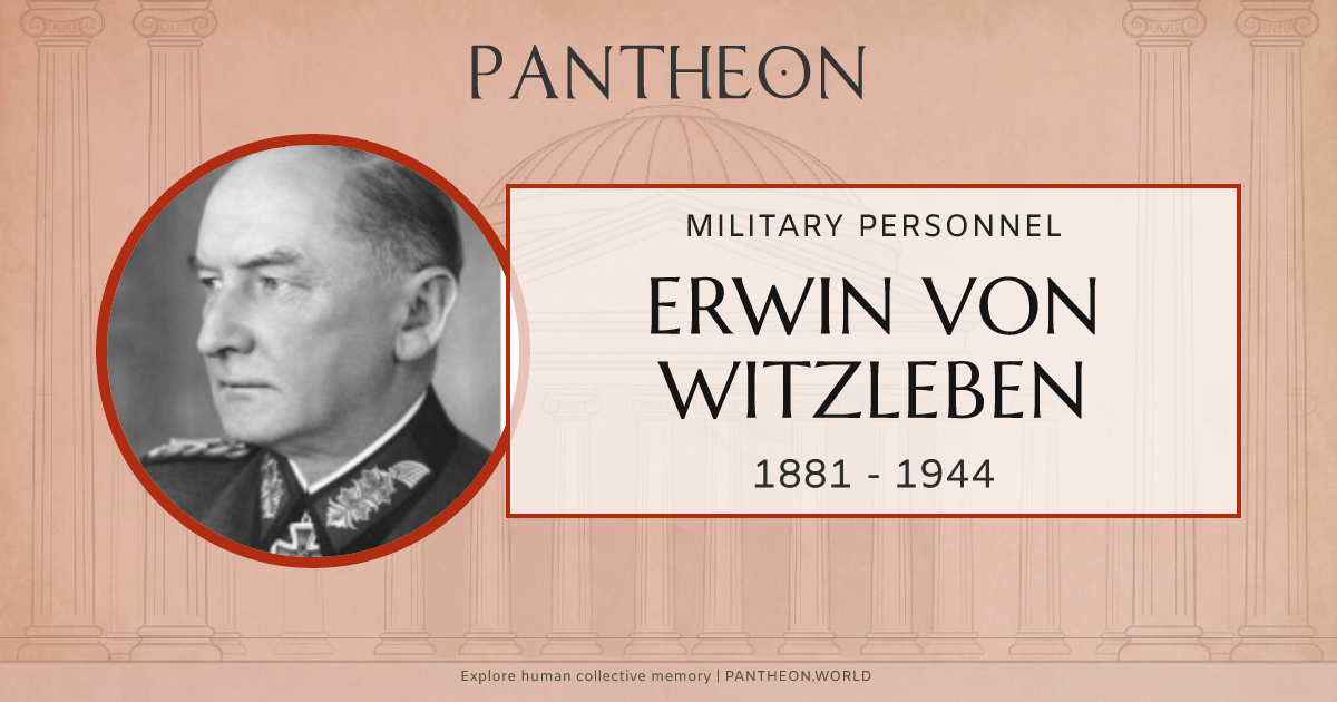 Erwin von Witzleben Biography | Pantheon