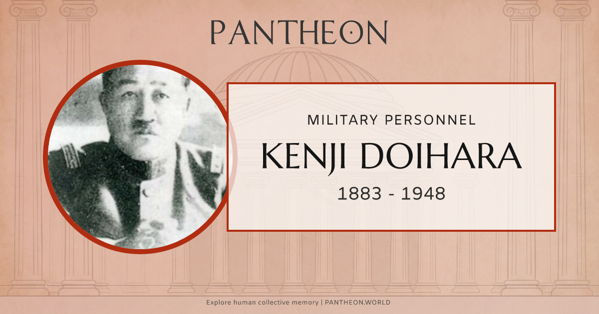 Kenji Doihara Biography | Pantheon
