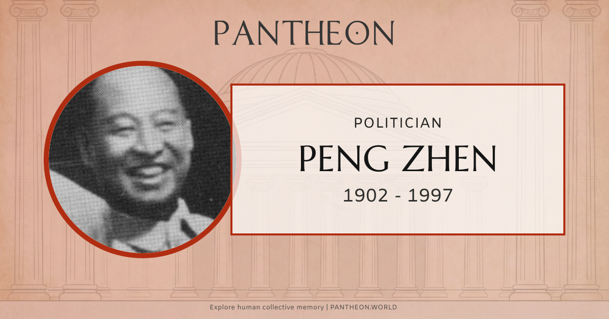 Peng Zhen Biography | Pantheon