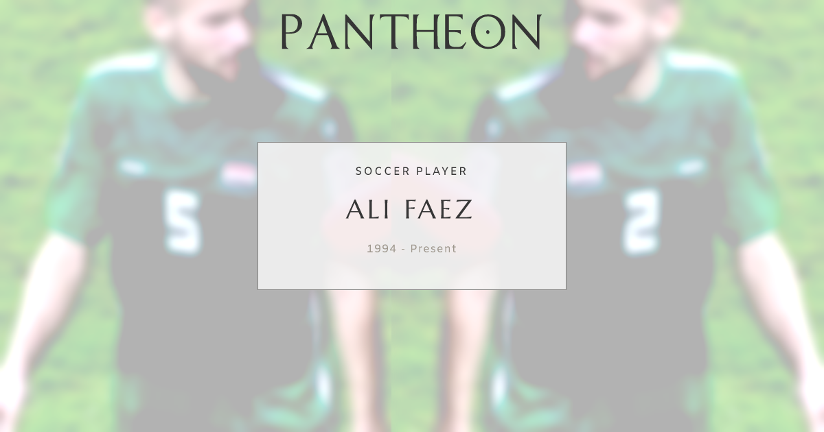 Ali Faez Biography | Pantheon