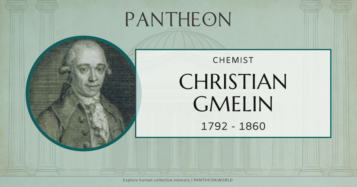 Christian Gmelin Biography | Pantheon