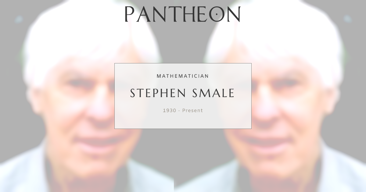 Stephen Smale Biography | Pantheon