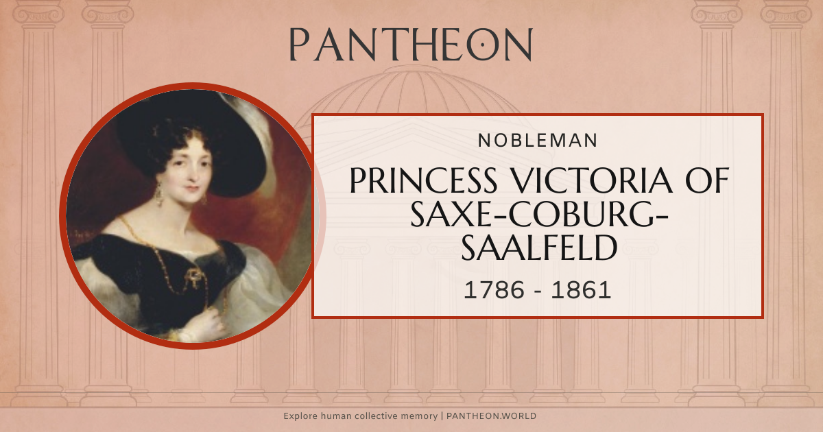 Princess Victoria of Saxe-Coburg-Saalfeld Biography | Pantheon