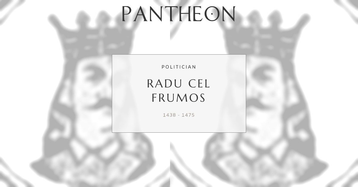 Radu cel Frumos Biography | Pantheon