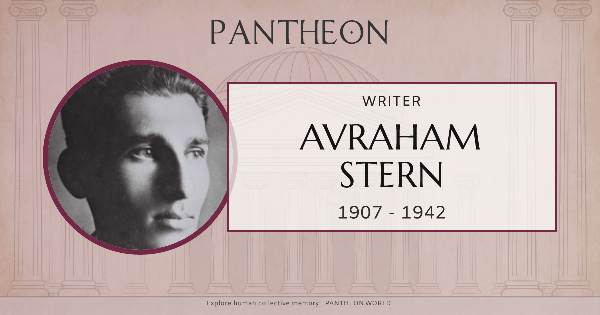 Avraham Stern Biography | Pantheon